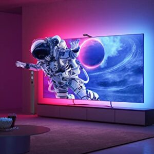 Govee Envisual TV LED Backlight T2 with Dual Cameras, 11.8ft RGBIC Wi-Fi LED Strip Lights for 55-65 inch TVs, Double Strip Light Beads, Adapts to Ultra-Thin TVs, Smart App Control, Music Sync, H605C