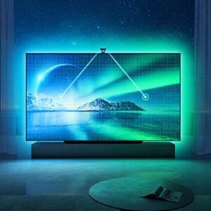 Govee Envisual TV LED Backlight T2 with Dual Cameras, 11.8ft RGBIC Wi-Fi LED Strip Lights for 55-65 inch TVs, Double Strip Light Beads, Adapts to Ultra-Thin TVs, Smart App Control, Music Sync, H605C