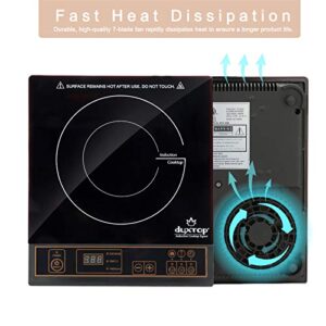 Duxtop 1800W Portable Induction Cooktop Countertop Burner, Gold 8100MC/BT-180G3