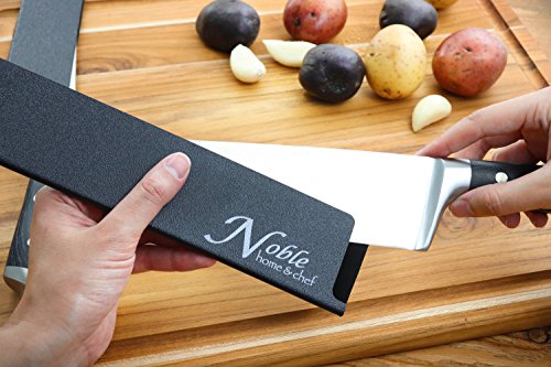 Universal Knife Edge Guard (14") is Felt Lined, More Durable, Non-BPA, Gentle on Blades, and Long-Lasting. Noble Home & Chef Knife Covers Are Non-Toxic and Abrasion Resistant!