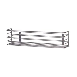 household essentials 1226-1 long basket door mount cabinet organizer | mounts to solid cabinet doors or walls