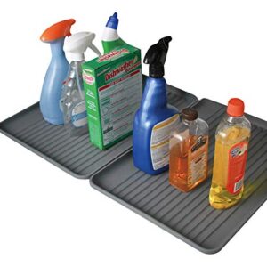 Real Home Innovations Deluxe Under Cabinet Spill Tray, Gray