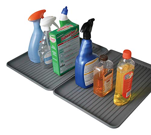 Real Home Innovations Deluxe Under Cabinet Spill Tray, Gray