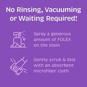 Black Swan Distributors - FOLEX Instant Carpet Spot Remover (32 oz) & Non-Abrasive, Washable Microfiber Cleaning Cloth (15x15 in) - Household Stain Treater Kit - Handheld Rug & Upholstery Cleaner