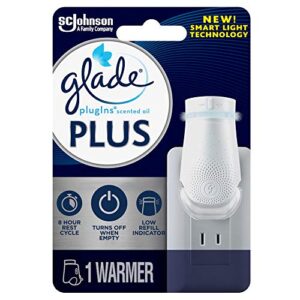 glade plugin plus air freshener warmer, holds scented oil refill, 1 count