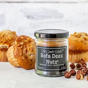 Bofa Deez Nutz- Funny- Banana Nut Bread n Hazelnut Vanilla- Scented Candle- Double Pour- 6 Ounce- 40 Hour Burn Time