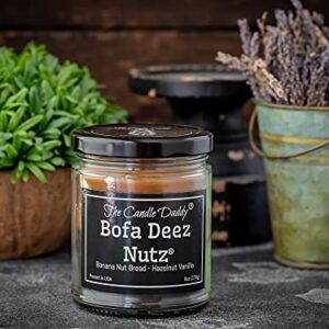 Bofa Deez Nutz- Funny- Banana Nut Bread n Hazelnut Vanilla- Scented Candle- Double Pour- 6 Ounce- 40 Hour Burn Time