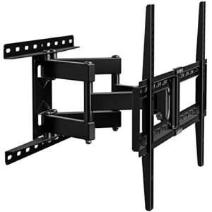 homevision full motion tv wall mount for most 32-75 inch tvs, tv mount swivel and tilt with dual articulating arms,tv wall mount bracket holds up to132lbs max vesa 600x400mm fits 12/16″ wood stud