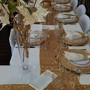 Oojami Gold Glitter Plastic Classicware Glass Like Champagne Wedding Parties Toasting Flutes (1 Box = Quantity 30)