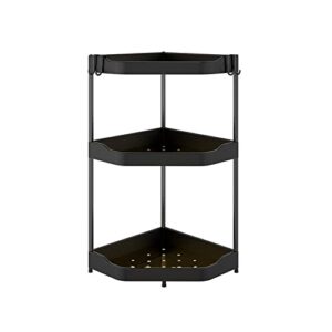 3-tier corner bathroom organizer countertop black under sink organizers and storage shelves shelf cabinet for kitchen/bedroom/office