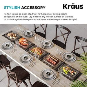 Kraus KRM-11BL Multipurpose Over Sink Roll-Up Dish Drying Rack, Matte Black,16 7/8 in. x 12 in.