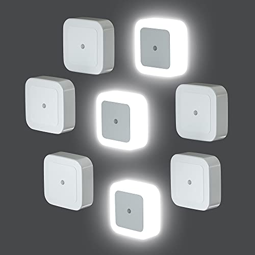 Sujeet Night Lights Plug into Wall, Night Light [8 Pack] Nightlight with Light Sensors, Led Night Lights for Kids Bathroom Stair Hallway Light