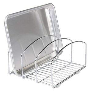 iDesign Classico Kitchen Cookware Organizer for Cutting Boards and Cookie/Baking Sheets - Chrome 8.5" x 10" x 5.75"