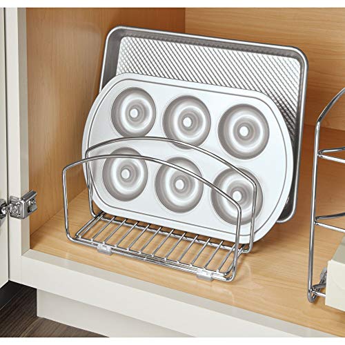 iDesign Classico Kitchen Cookware Organizer for Cutting Boards and Cookie/Baking Sheets - Chrome 8.5" x 10" x 5.75"