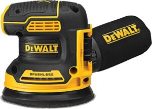 dewalt 20v max orbital sander, tool only (dcw210b), yellow