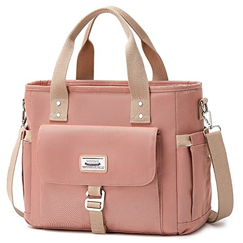 Weitars Lunch Bag for Women Work,Insulated Lunch Box Extra Large Lunch Tote Bag,Wide-Open Tote Cooler Bag With Removable Shoulder Strap with Side Pocket,Lunchbag For Picnic Hiking School Beach