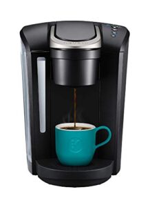 keurig k-select coffee maker, single serve k-cup pod coffee brewer, with strength control and hot water on demand, matte black