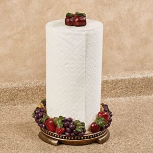 tuscan grape strawberry apple pear fruit kitchen dining room paper towel holder