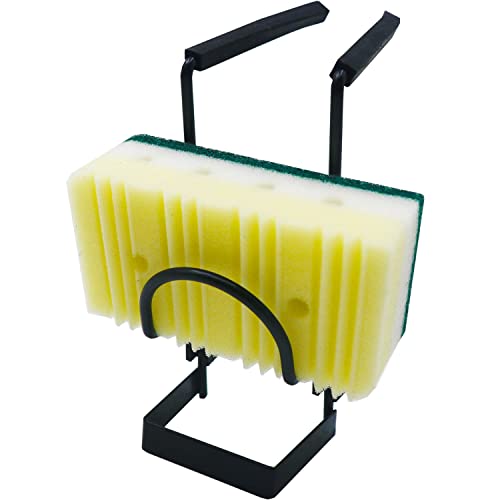 Sink Caddy Sink Sponge Holder, Stainless Steel Sink Organizer, Small Kitchen Bathroom Faucet Organizer-Fix Around Faucet