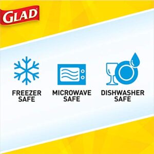 GladWare Soup & Salad Food Storage Containers for Everyday Use | Medium Rectangle Containers for Food Storage | Containers Hold up to 24 Oz(Pack of 5)