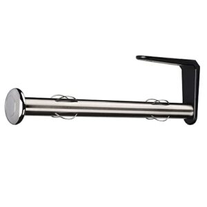 lkkl paper towel holder under cabinet, easy tear paper towel holder wall mount horizontally or vertically for kitchen bathroom rv work sink, under counter paper roll holder, stainless steel, nickel