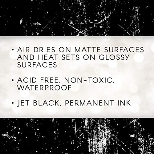 Ranger Archival Ink Pad, Jet Black – Permanent, Waterproof, Acid-Free, Non-Toxic – Won’t Bleed or Smudge – Provides Vivid and Crisp Stamping Results – Air Dry on Matte and Heat Set on Glossy Surfaces