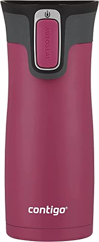 Contigo AUTOSEAL West Loop Vacuum-Insulated Stainless Steel Travel Mug, 16 oz, Dragonfruit