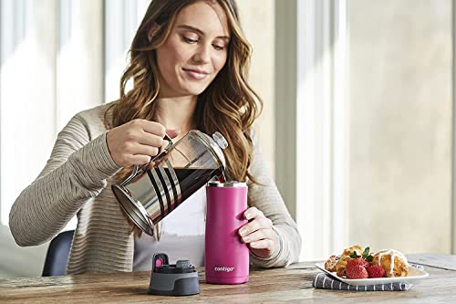 Contigo AUTOSEAL West Loop Vacuum-Insulated Stainless Steel Travel Mug, 16 oz, Dragonfruit