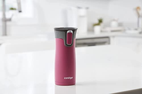 Contigo AUTOSEAL West Loop Vacuum-Insulated Stainless Steel Travel Mug, 16 oz, Dragonfruit