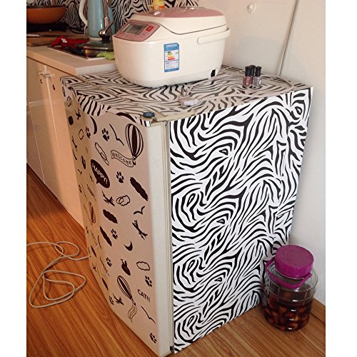 SimpleLife4U Self Adhesive Furniture Protect Paper Moisture Proof Shelf Liner 300cm,Zebra Stripe Valentine's Day Gift