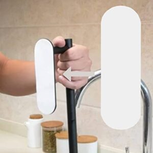 Self Adhesive Strips, Paper Towel Holder Replaces Stickers, Stainless Steel Paper Towels Holder Replace Stickers,Paper Towel Holder Under Cabinet, Compatible with DR Catch, 5.7*1.5inch(2-Pack)