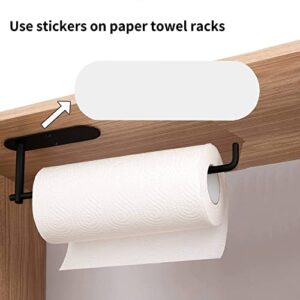 Self Adhesive Strips, Paper Towel Holder Replaces Stickers, Stainless Steel Paper Towels Holder Replace Stickers,Paper Towel Holder Under Cabinet, Compatible with DR Catch, 5.7*1.5inch(2-Pack)