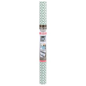 duck brand easyliner adhesive prints shelf liner, fern starburst, 6 pack, 20 in. x 15 ft. (287756)