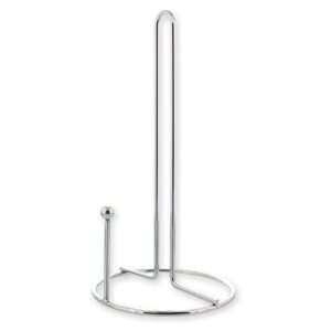 countertop paper towel holder for kitchen, stainless steel holder for modern home décor (6 x 12 in)