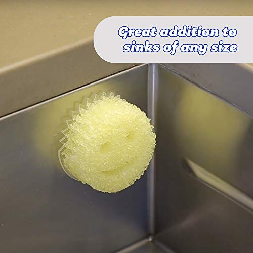 Scrub Daddy Sponge Holder - Daddy Caddy - Suction Sponge Holder for Smiley Face Sponge , Non-Slip Suction Cups, Sink Organizer for Kitchen and Bathroom, Self Draining, Dishwasher Safe - 1ct