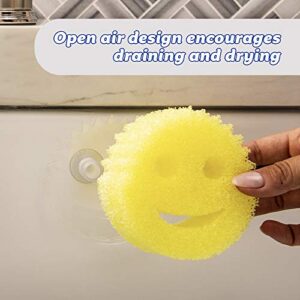 Scrub Daddy Sponge Holder - Daddy Caddy - Suction Sponge Holder for Smiley Face Sponge , Non-Slip Suction Cups, Sink Organizer for Kitchen and Bathroom, Self Draining, Dishwasher Safe - 1ct