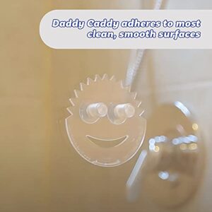 Scrub Daddy Sponge Holder - Daddy Caddy - Suction Sponge Holder for Smiley Face Sponge , Non-Slip Suction Cups, Sink Organizer for Kitchen and Bathroom, Self Draining, Dishwasher Safe - 1ct