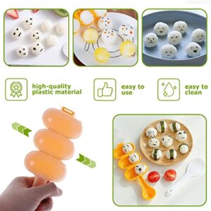 Rice Ball Mold with Spatula - DIY Sticky Rice Molds Large Ball Mold Kitchen Tool Rice Ball Maker Shake with Mini Rice Scoop - Rice Roll Shaker Ball Maker Rice Ball Maker Shake for Kids