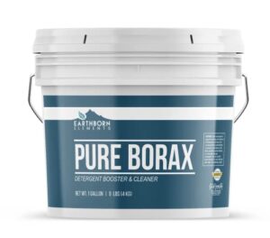 earthborn elements borax powder (1 gallon), multipurpose cleaner & detergent booster, resealable bucket