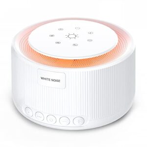 sound machine- styfscp white noise machine with 30 natural soothing sounds 36 level volume light 3 timer memory function, noise machine powered by ac or usb, sleep sound machine for adults baby kids