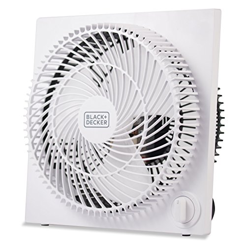 BLACK+DECKER Mini â€“ Tabletop Quiet 9 Inch Desk Box Fans Frameless BFB09W White