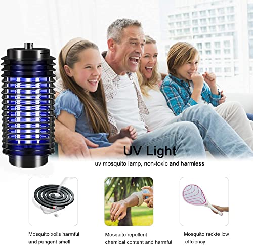 Bug Zapper, Electric Fly Swatter, Mosquito Zapper Outdoor/Indoor, 4200V 20W Waterproof Fly Zapper Mosquito Trap, Mosquito Killer for Home, Patio, Back (Black)