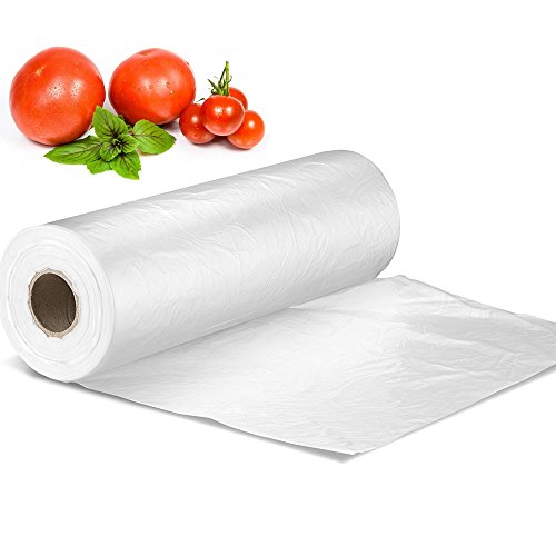 12" X 16" Plastic Produce Bag on a Roll, Bread and Grocery Clear Bag, 350 Bags/Roll