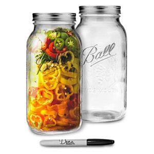 wide mouth mason jars 64 oz – 1/2 gallon mason jar – ball mason jars 64oz with lids – large mason jar 64 ounce – wide mouth half gallon mason jars – ball canning jars wide mouth (64 ounce (2 pack))