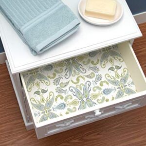 Con-Tact Brand Creative Covering, 09F-C9V03-12, Adhesive Vinyl Shelf Liner and Drawer Liner, Abbey Sage, 18"x 9'