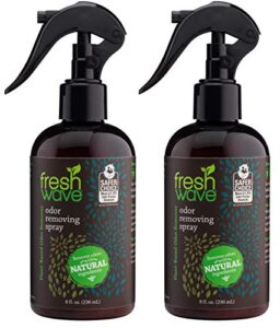 fresh wave odor eliminator spray & air freshener, 8 oz. | pack of 2 | fine mist | odor absorbers for home | safer odor relief | natural plant-based odor eliminator | for furniture, fabrics & trash