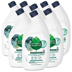 seventh generation toilet bowl cleaner, emerald cypress and fir scent, 32 fl oz (pack of 8) (packaging may vary)