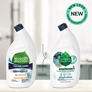 Seventh Generation Toilet Bowl Cleaner, Emerald Cypress and Fir Scent, 32 Fl Oz (Pack of 8) (Packaging May Vary)