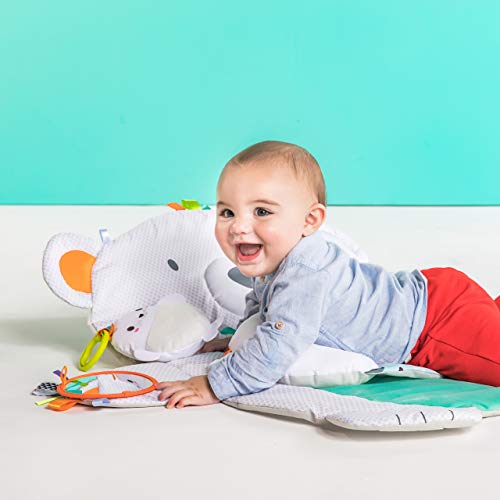 Bright Starts Tummy Time Prop & Play Activity Mat - Polar Bear, Ages Newborn +, 1 Count (Pack of 1)