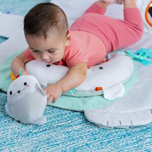 Bright Starts Tummy Time Prop & Play Activity Mat - Polar Bear, Ages Newborn +, 1 Count (Pack of 1)